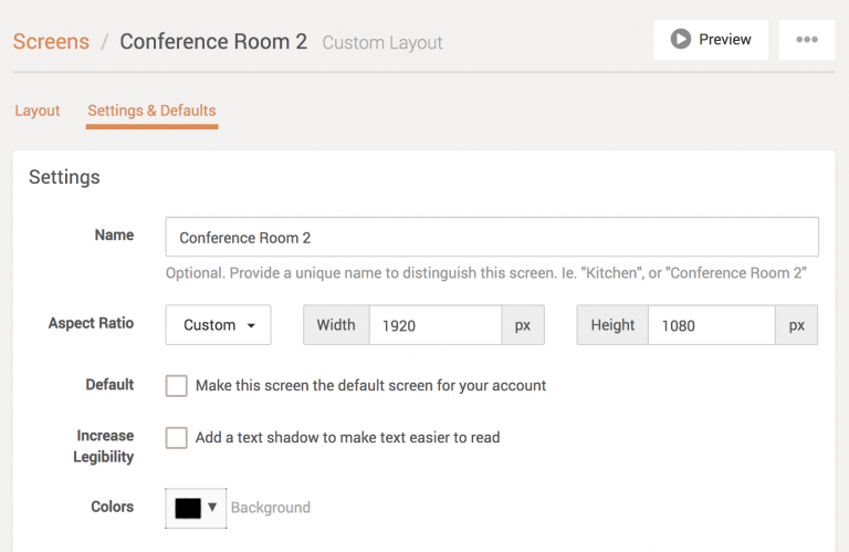 Screen Previews and Custom Aspect Ratios – DAKboard